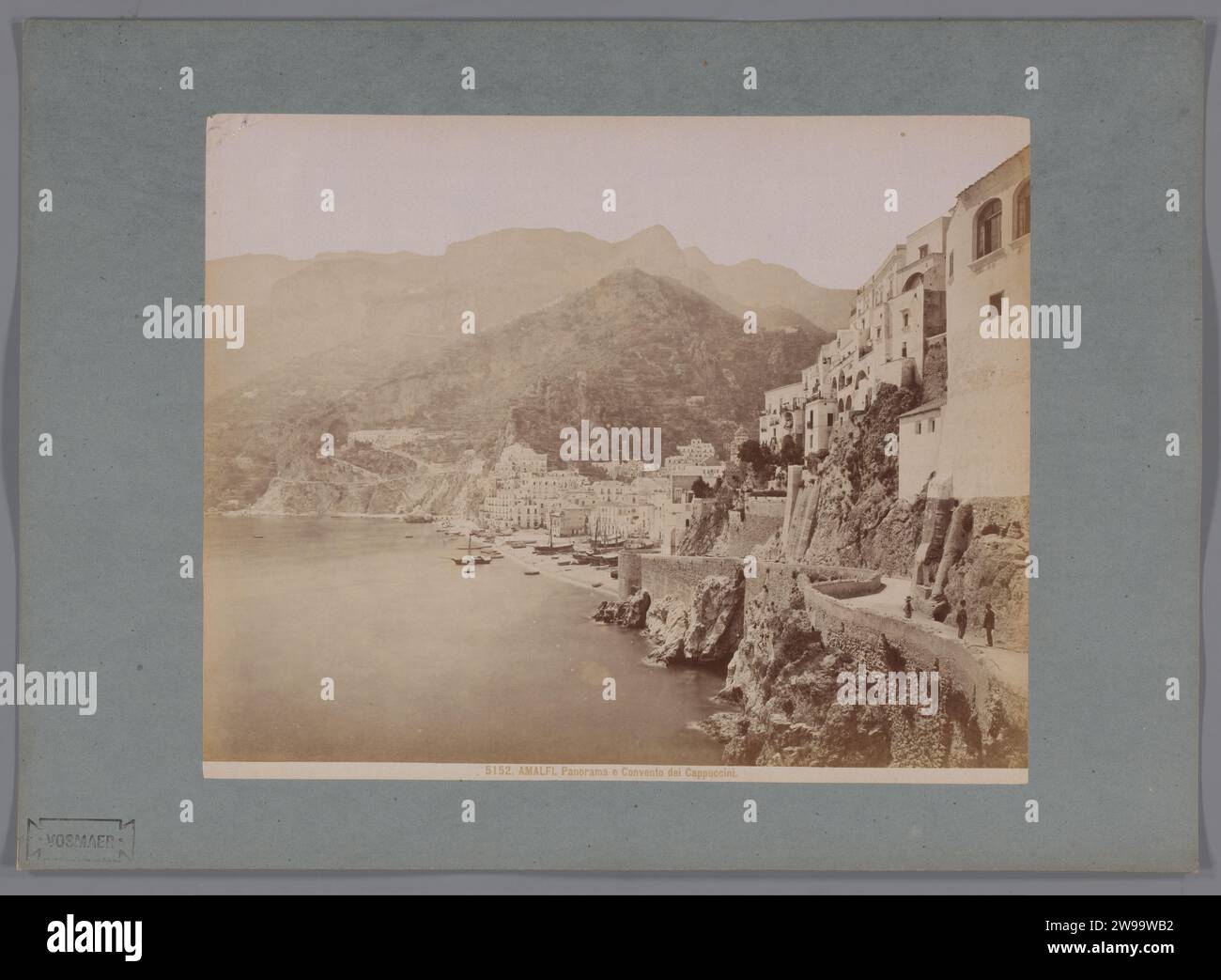 View of Amalfi, the Capuchin monastery and the Gulf of Salerno, Giacomo ...