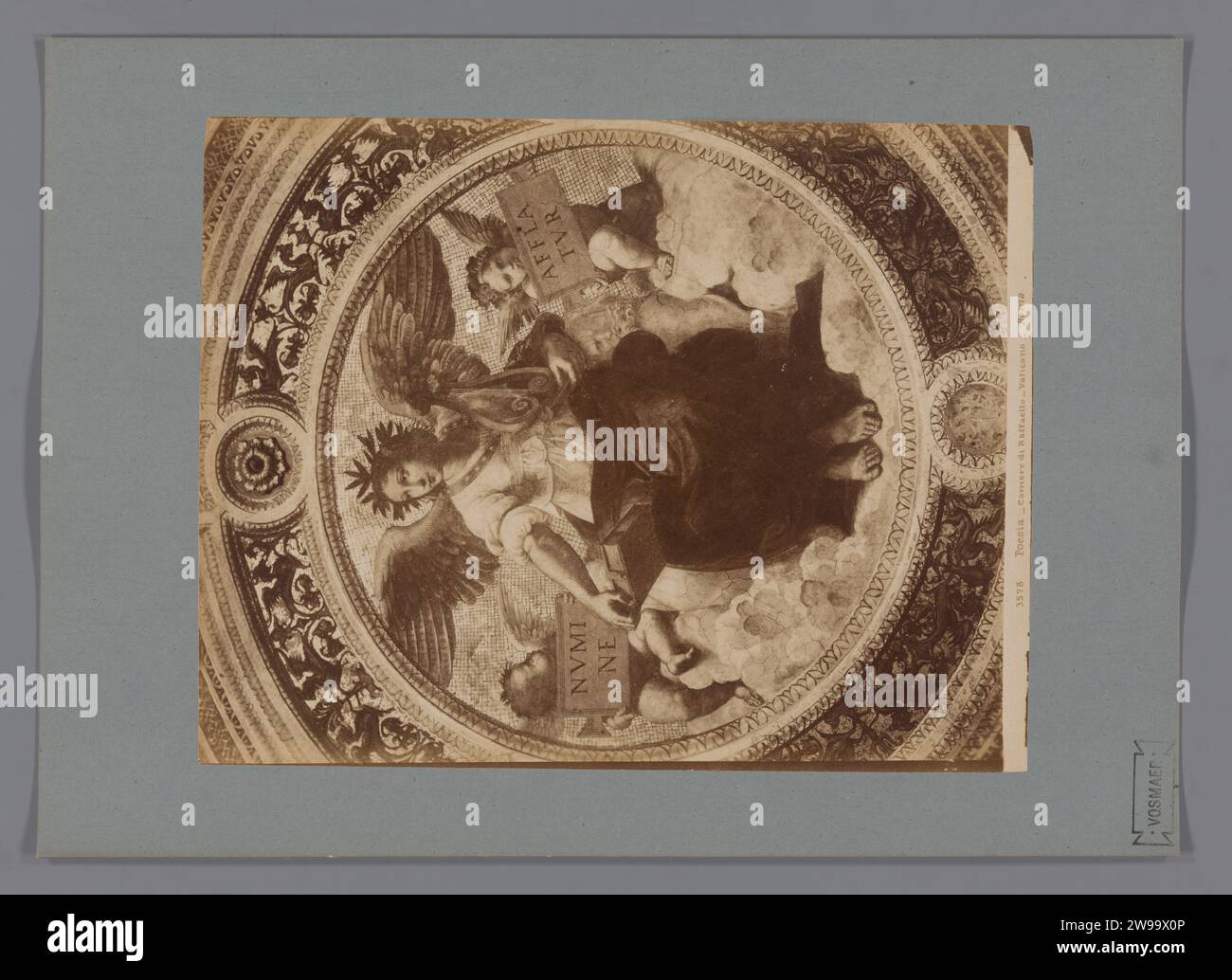 Photo production of fresco poetry by Rafaël in the Stanza della ...