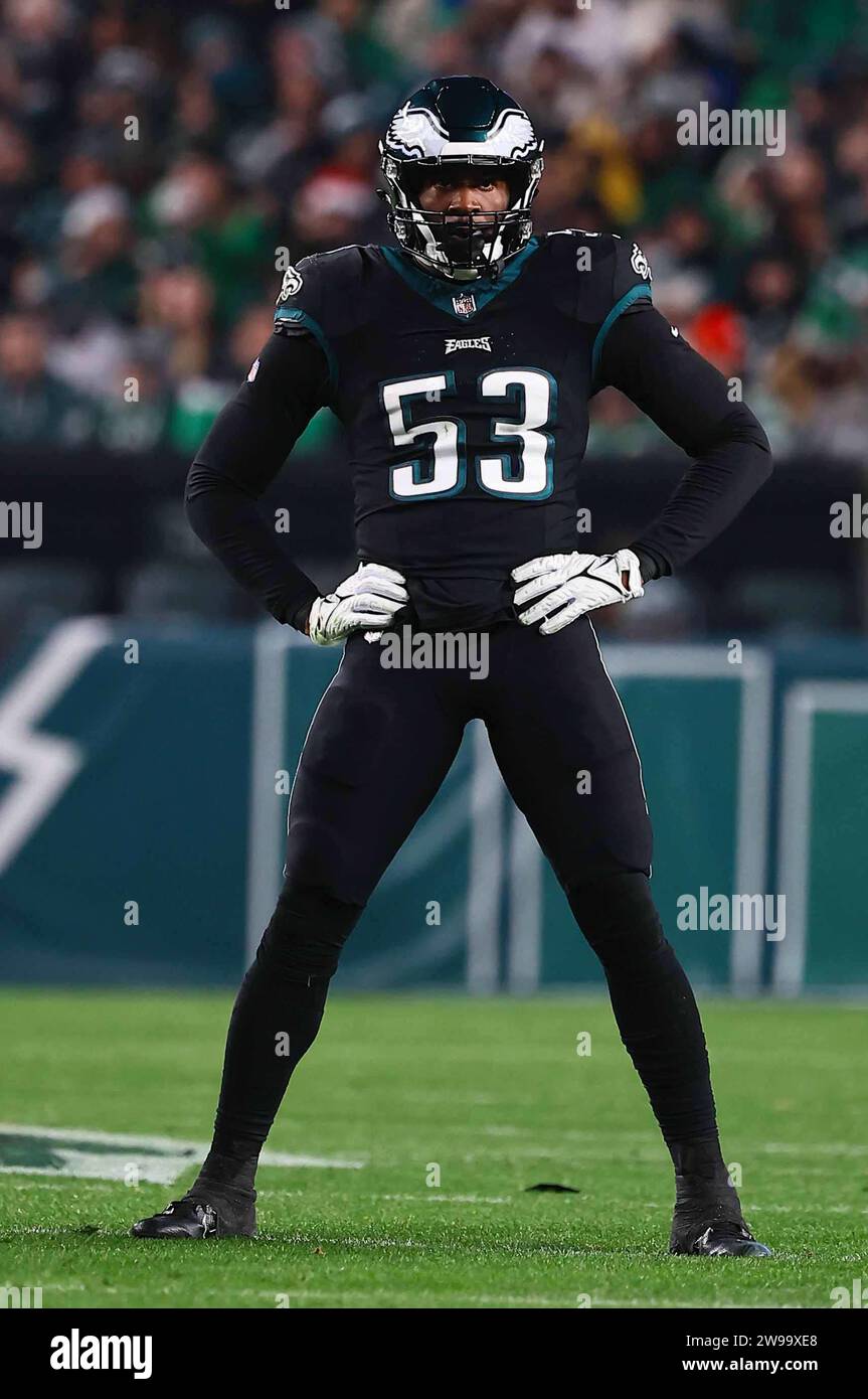 Philadelphia, PA, USA. 25th Dec, 2023. Philadelphia Eagles linebacker ...