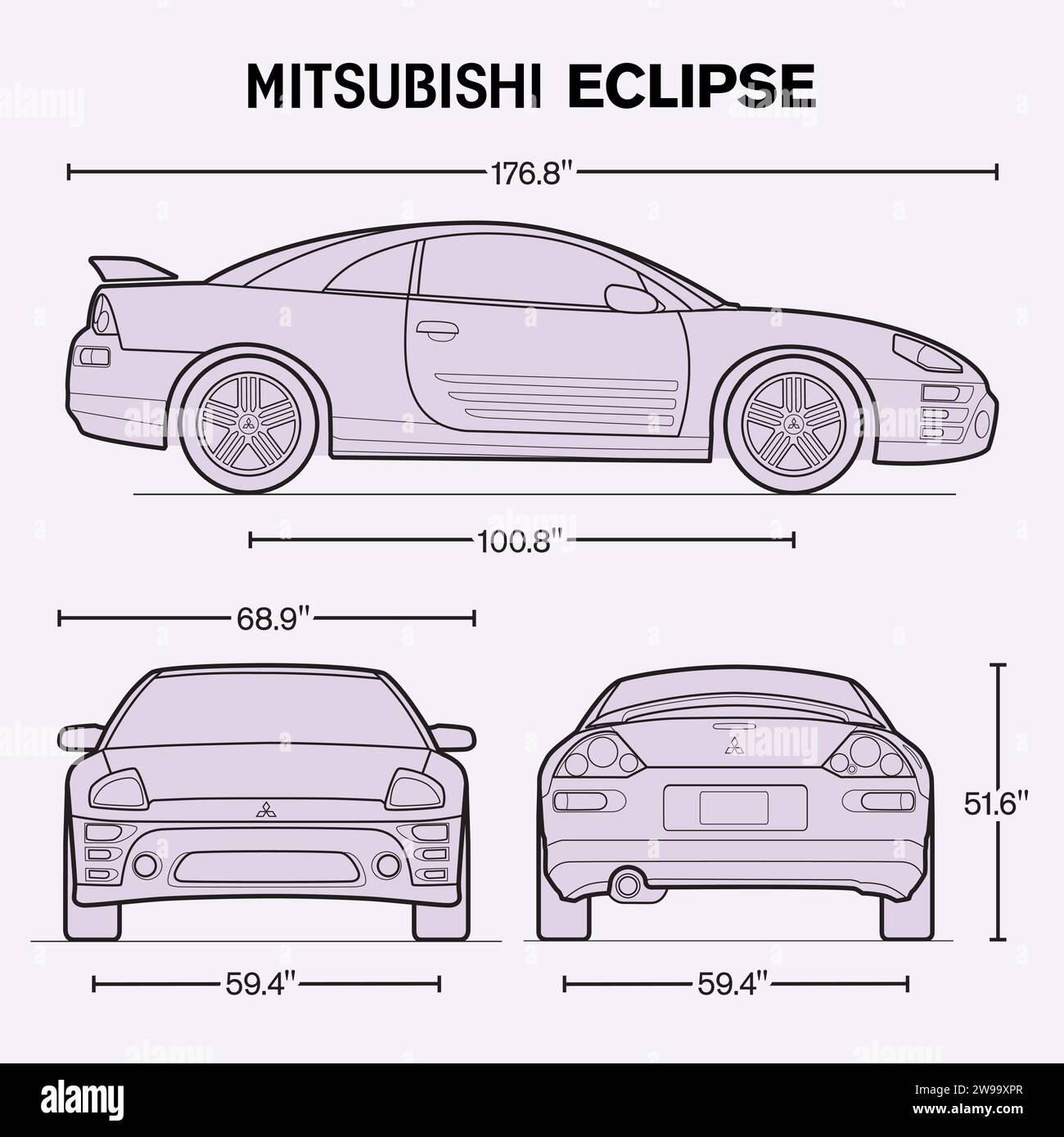 Mitsubishi eclipse hi-res stock photography and images - Alamy