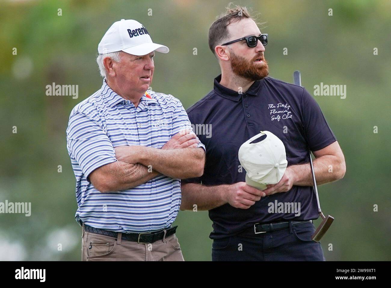 Orlando, Florida, USA. 17th Dec, 2023. Mark O'Meara (L) and son, Shaun ...