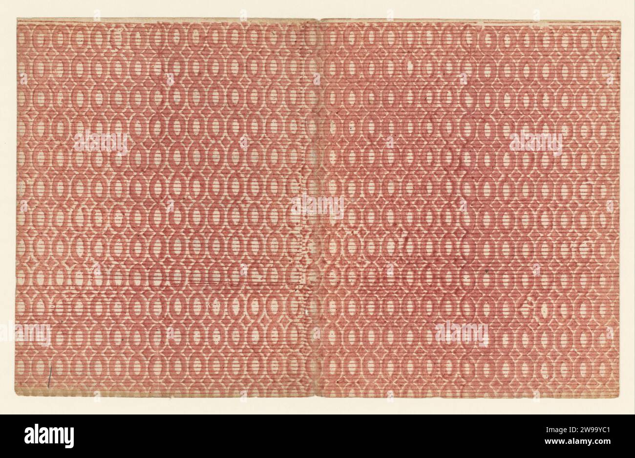 Leaf with an oval motif, anonymous, c. 1700 - c. 1850 Leaf with a job ...