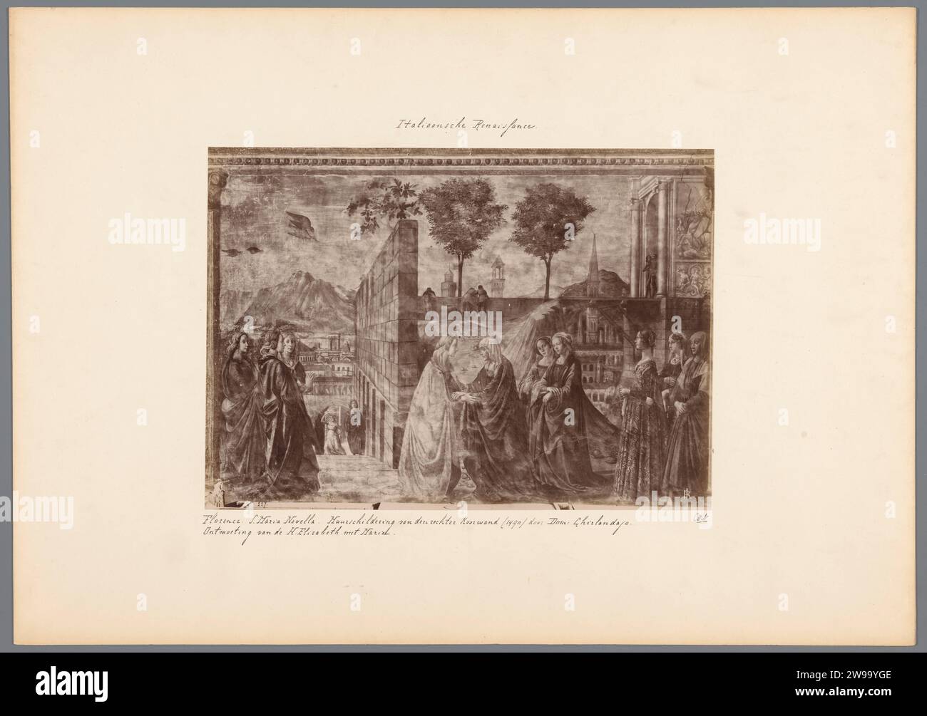 Photo production of a fresco in the Santa Maria Novella in Florence by ...