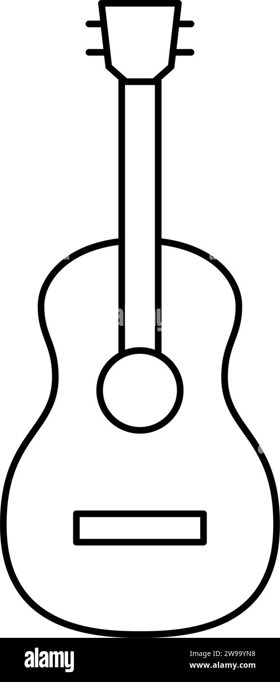 Music, simple guitar icon (guitarist), Vector Illustration Stock Vector ...