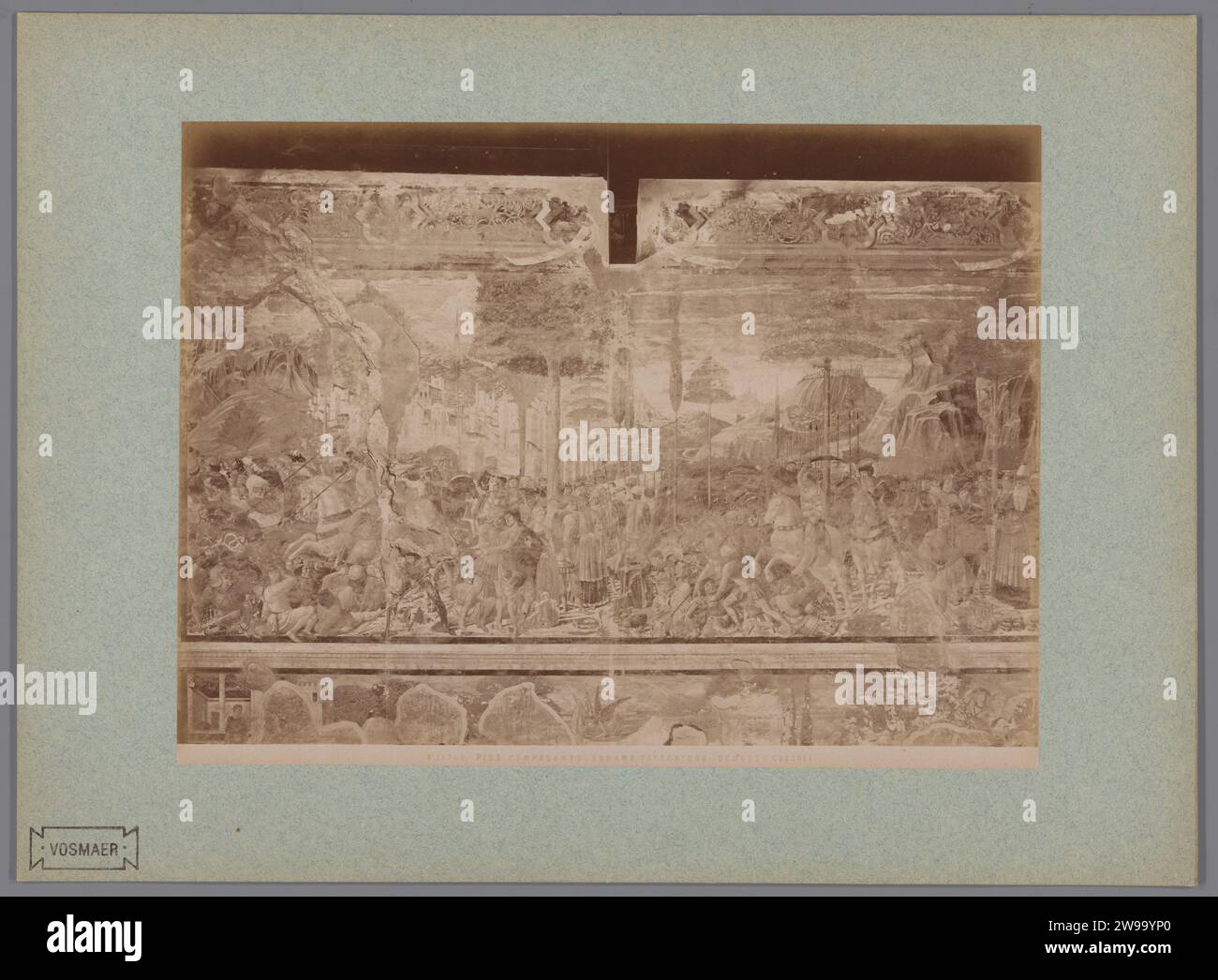 Fotoreproductie Van Het Fresco Abraham Zegevierend Naar Benozzo Gozzoli ...