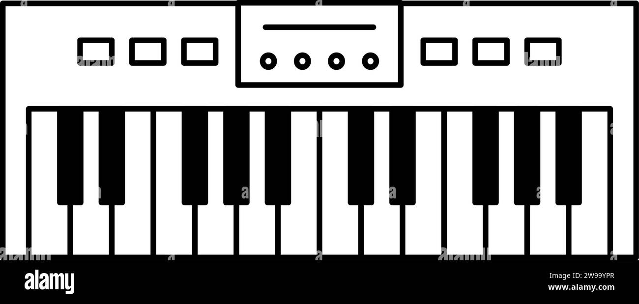 Music, simple keyboard icon (keyboardist), Vector Illustration Stock ...