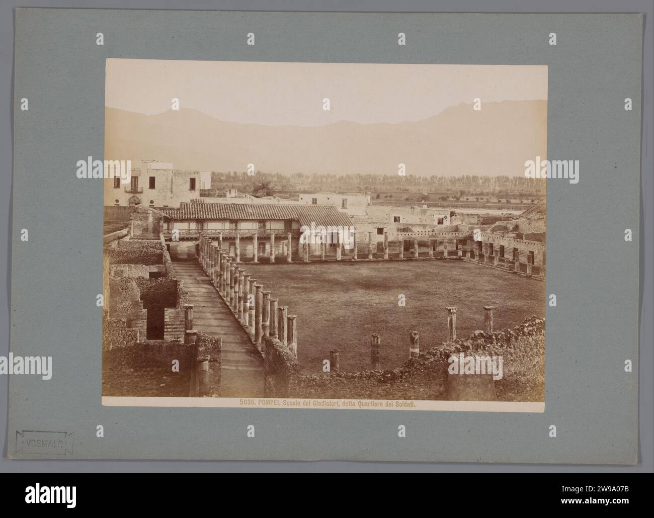 Remnants of the Gladiators house in Pompeii, Giacomo Brogi (attributed ...