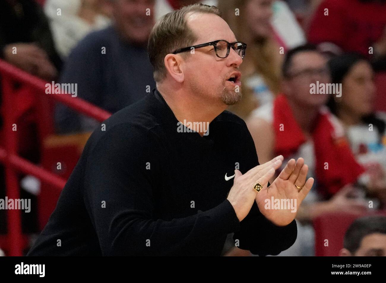 Philadelphia 76ers head coach Nick Nurse watches from the bench during ...