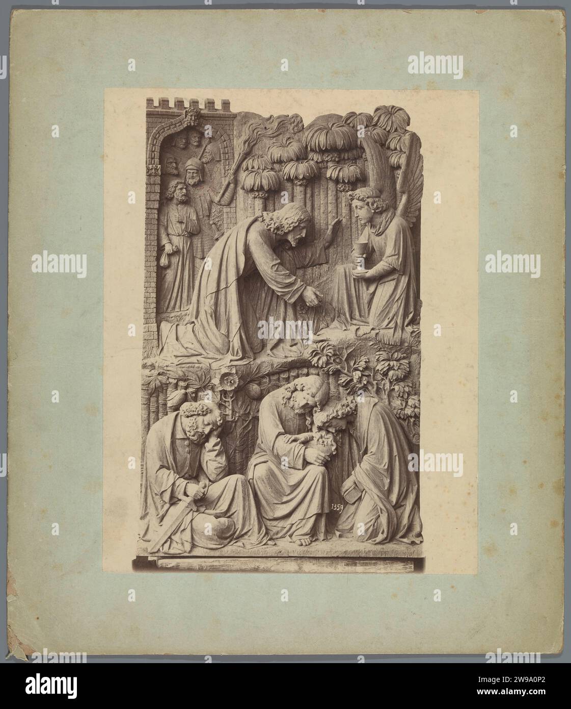 Relief with Christ in Getsemane, c. 1879 - c. 1900 photograph Europe ...