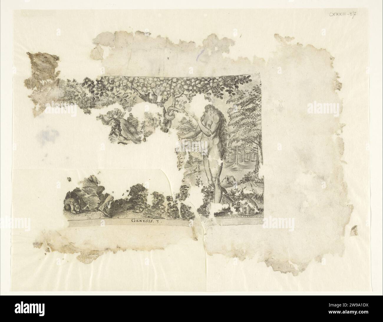 Adam en Eva, anonymous, Philips Galle (rejected attribution), 1570 ...