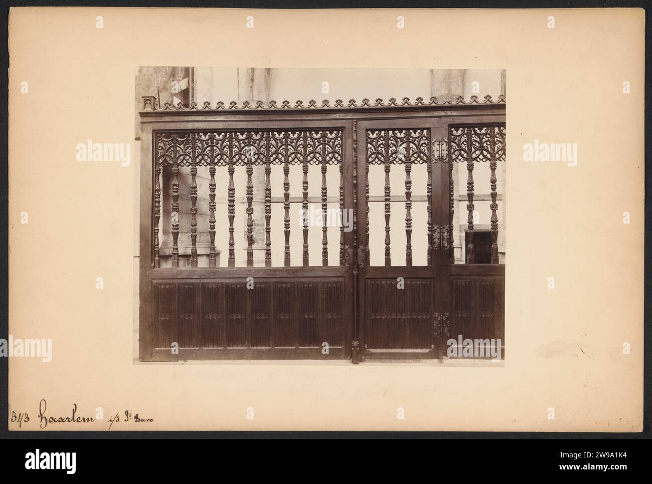 Part of the choir fence in the Sint-Bavokerk in Haarlem, c. 1875 - c ...