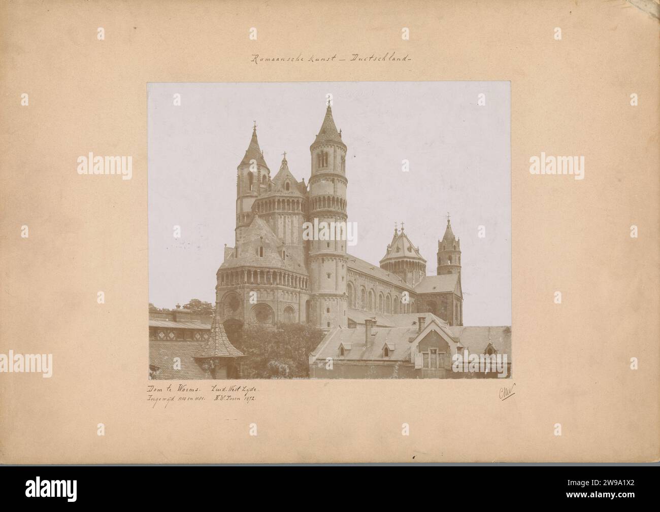Exterior of the Dom van Worms, c. 1875 - c. 1900 photograph Worms ...