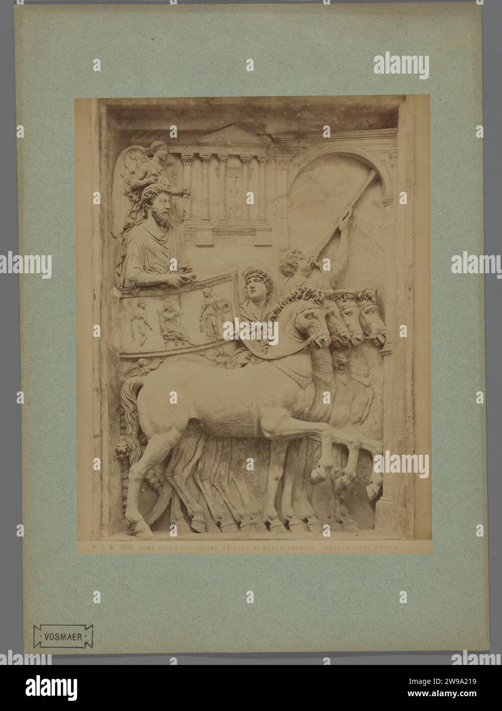 Relief the triumph of Marcus Aurelius in the Capitoline museums in Rome ...