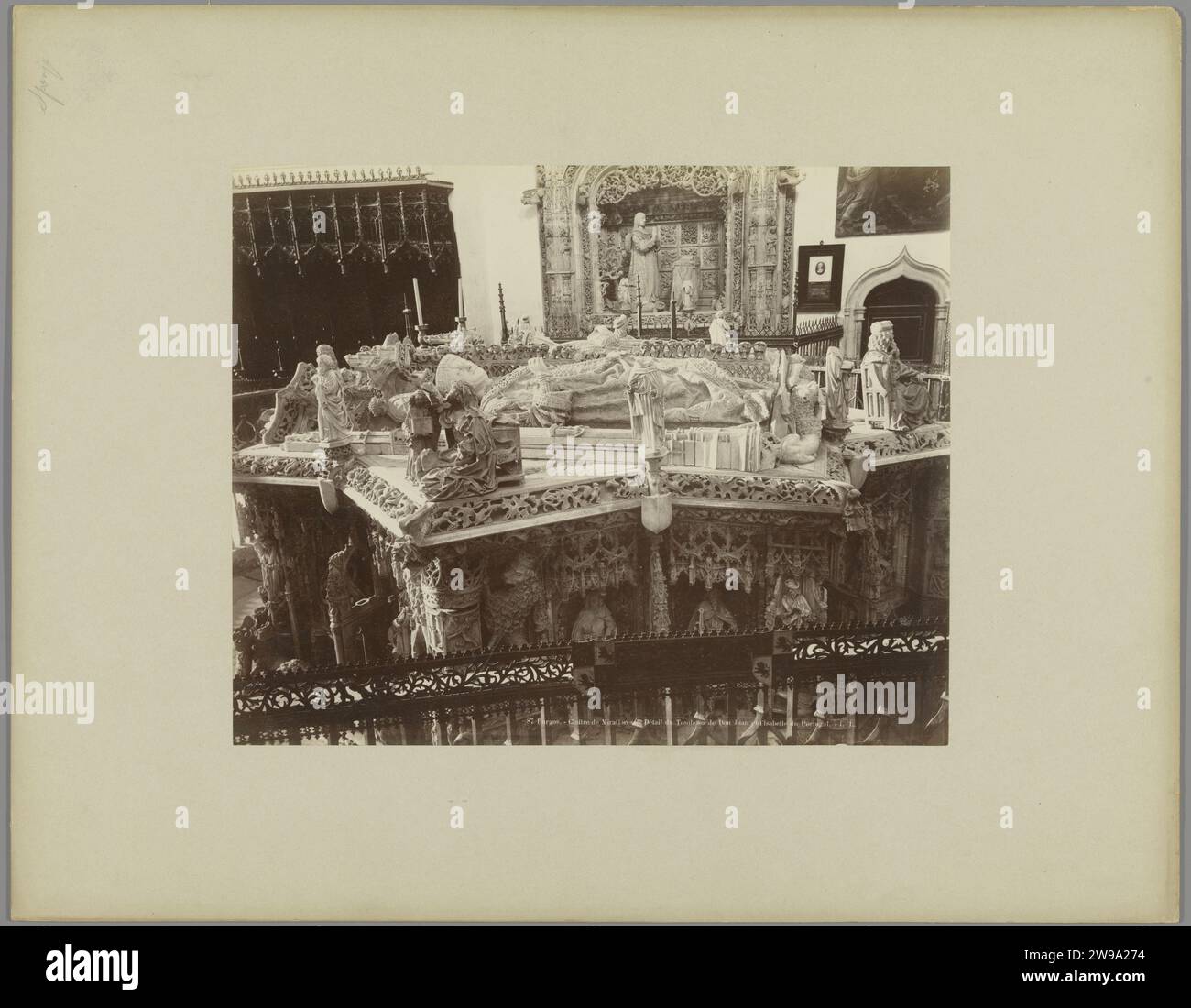 Tomb van Johan II of Castile in the Cartuja de Miraflores in Burgos, c ...