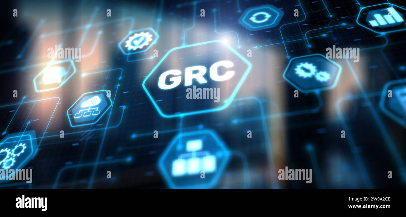 GRC Governance Risk and Compliance concept Stock Photo - Alamy
