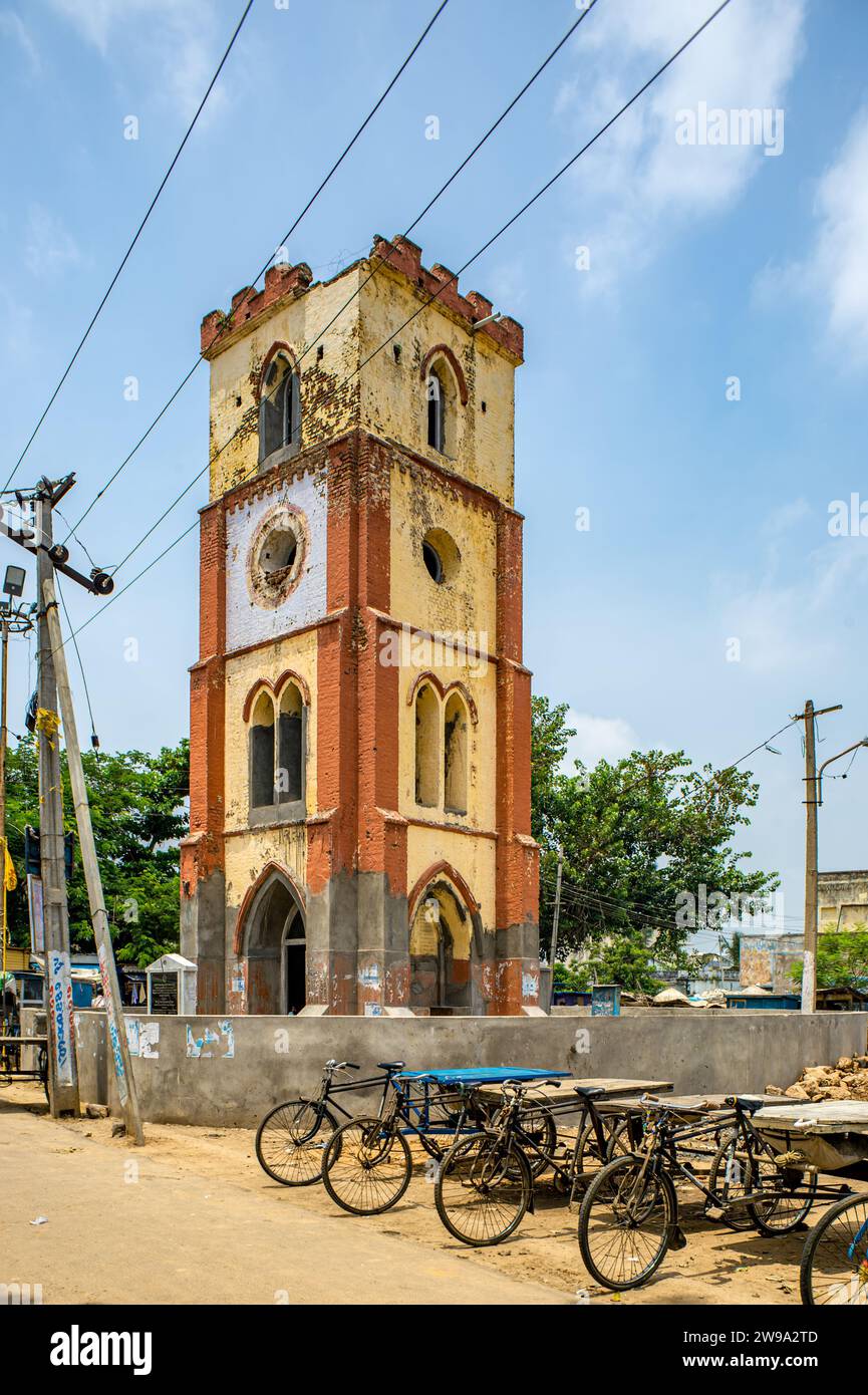 08 30 2015 Vintage Old And Depleted Clock Tower At Bheemunipatnam Old ...