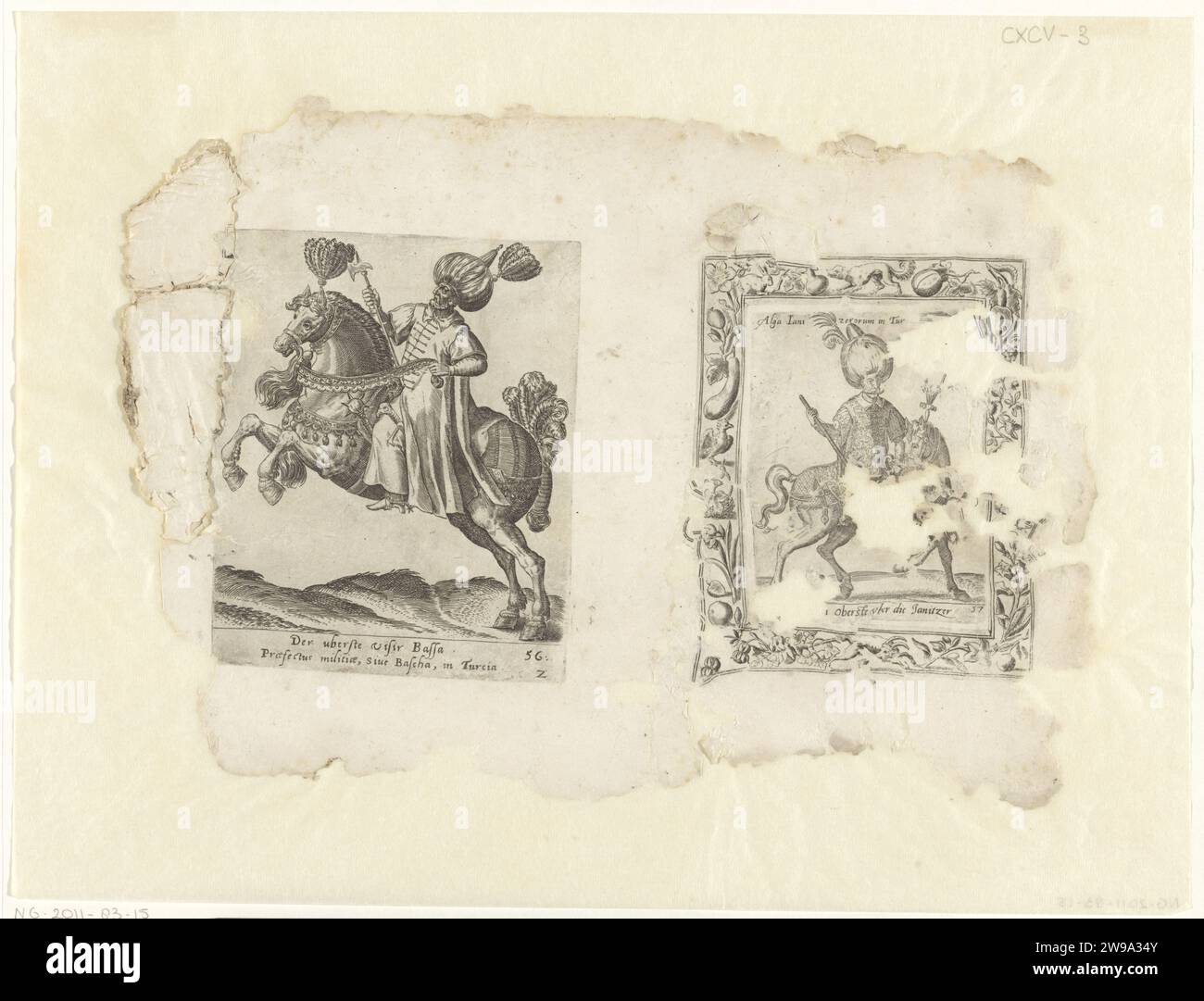 Groot-Vizier Ibrahim Pasha and the leader of the Janitsaren, Abraham de ...