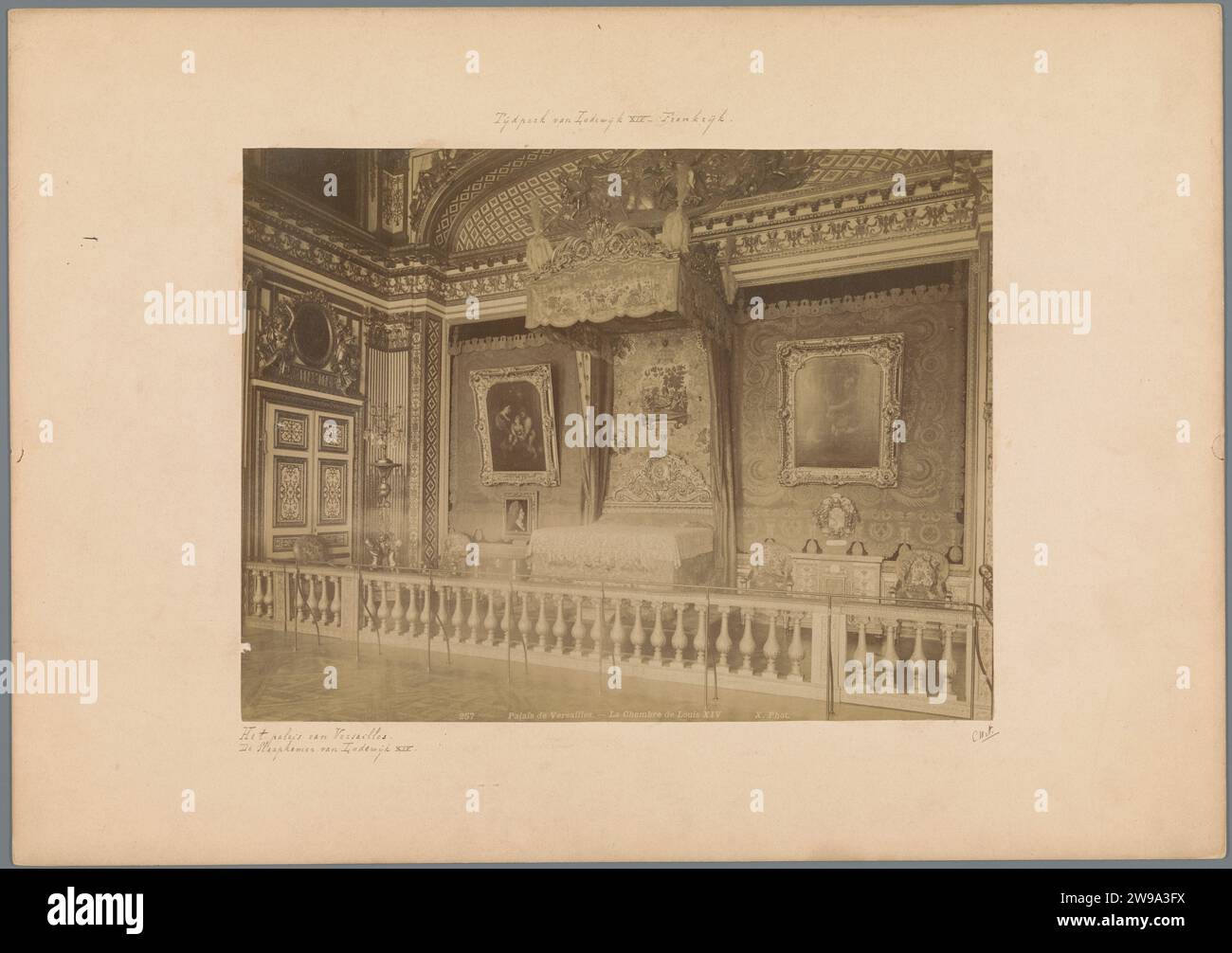 Bedroom of Louis XIV in the Palace of Versailles, c. 1875 - c. 1900 ...