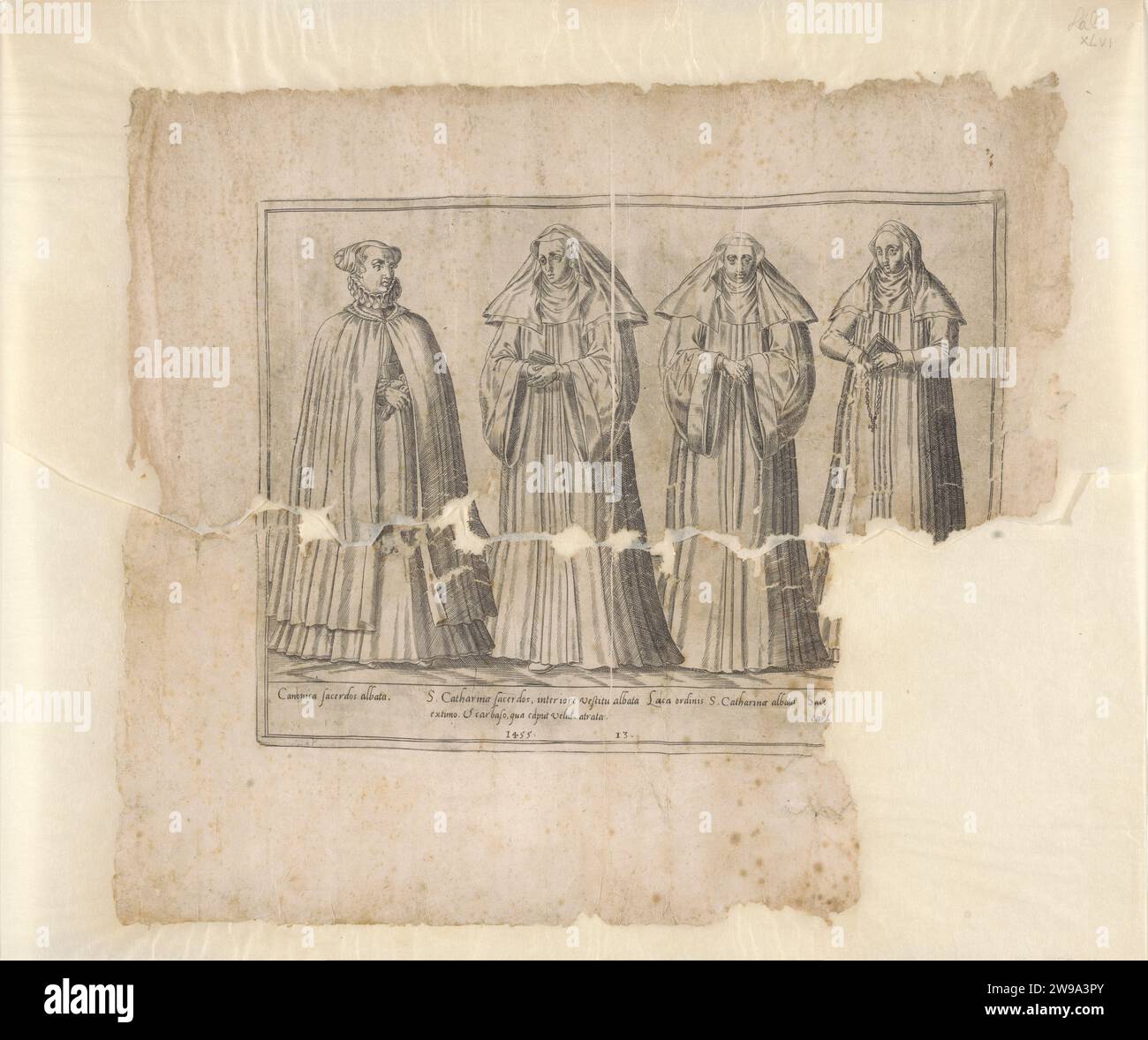 Four nuns from the Order of St. Catharina, Abraham de Bruyn, 1581 ...