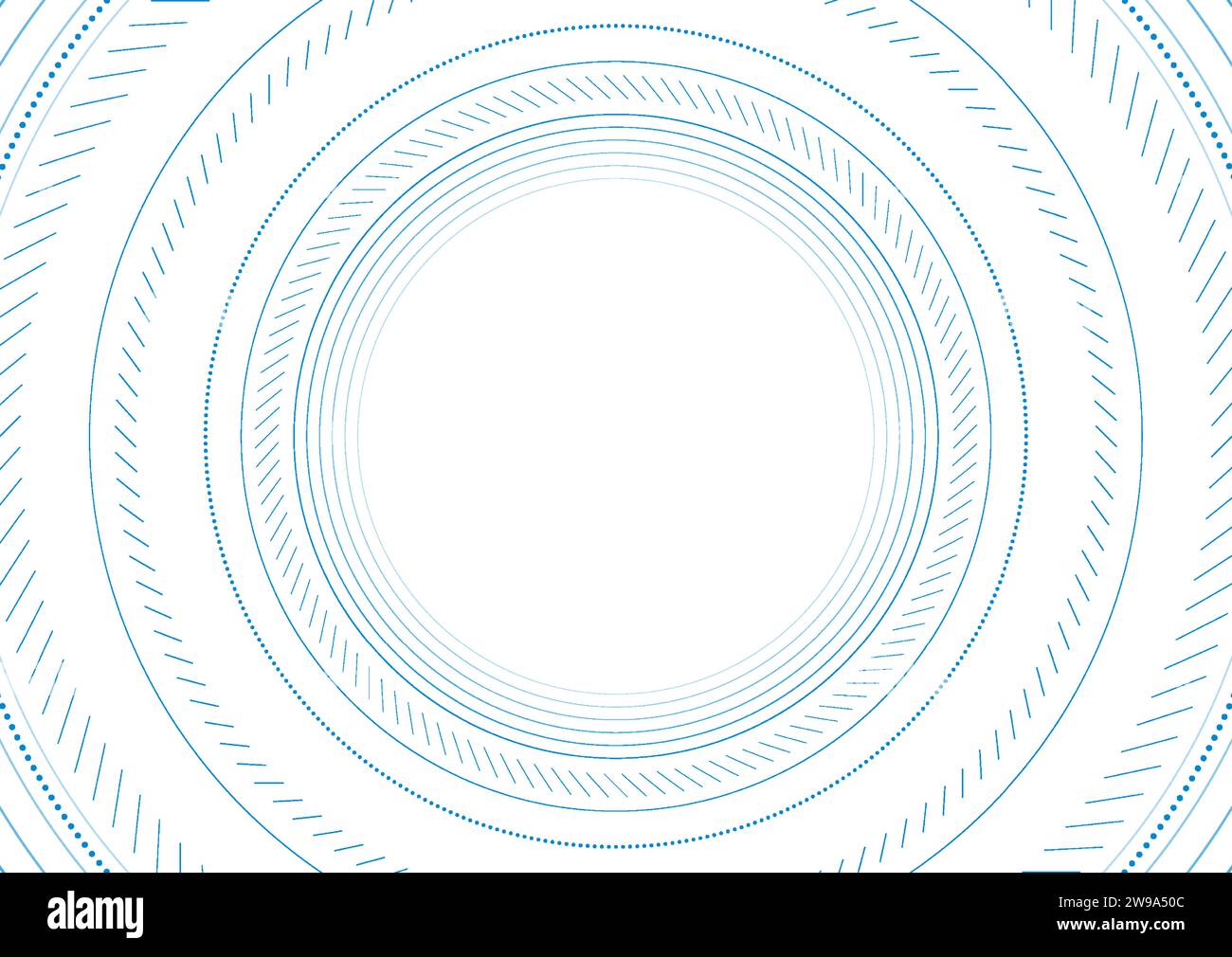 Blue HUD round lines abstract tech minimal background. Vector digital ...