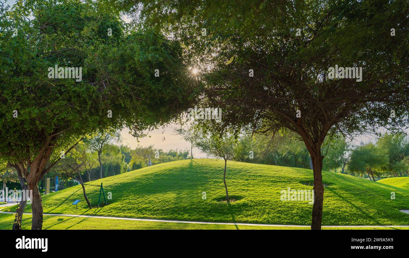 Doha, Qatar- December 12,2023 : Quranic Botanic Garden at education ...