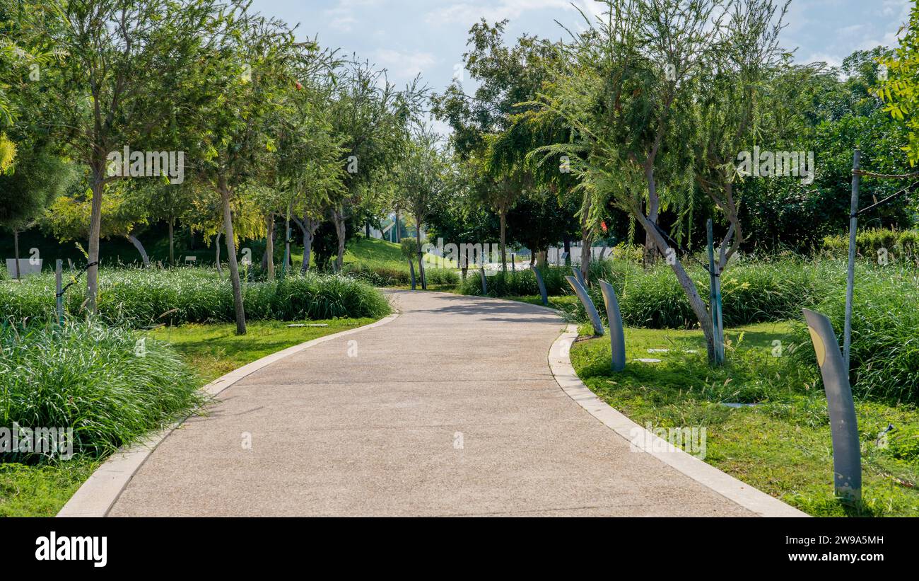 Doha, Qatar- December 12,2023 : Quranic Botanic Garden at education ...
