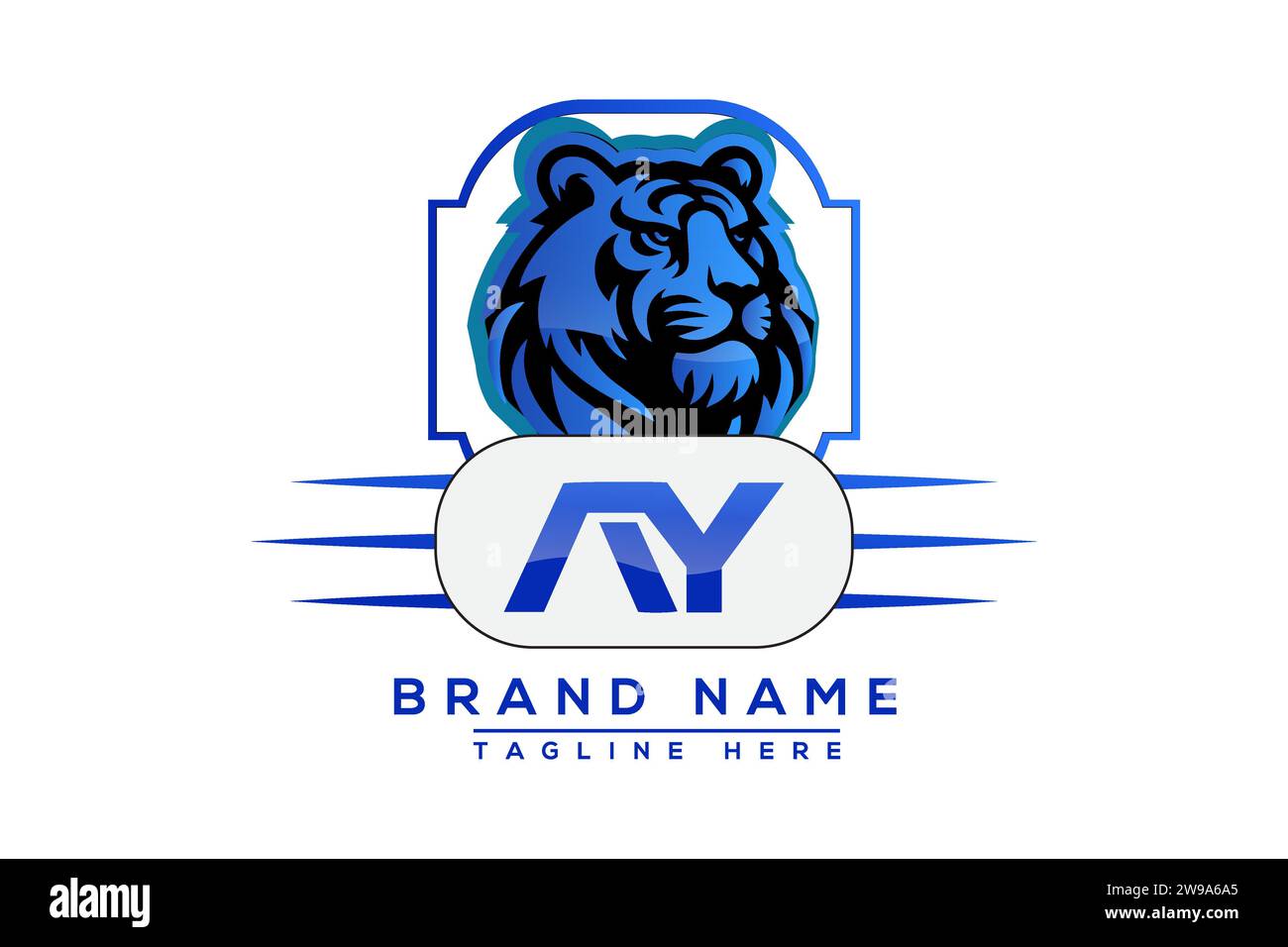 Ay tiger logo hi-res stock photography and images - Alamy