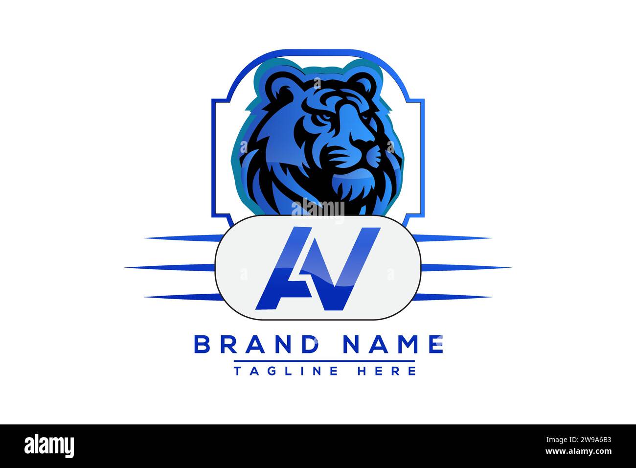 Av tiger logo Stock Vector Images - Alamy