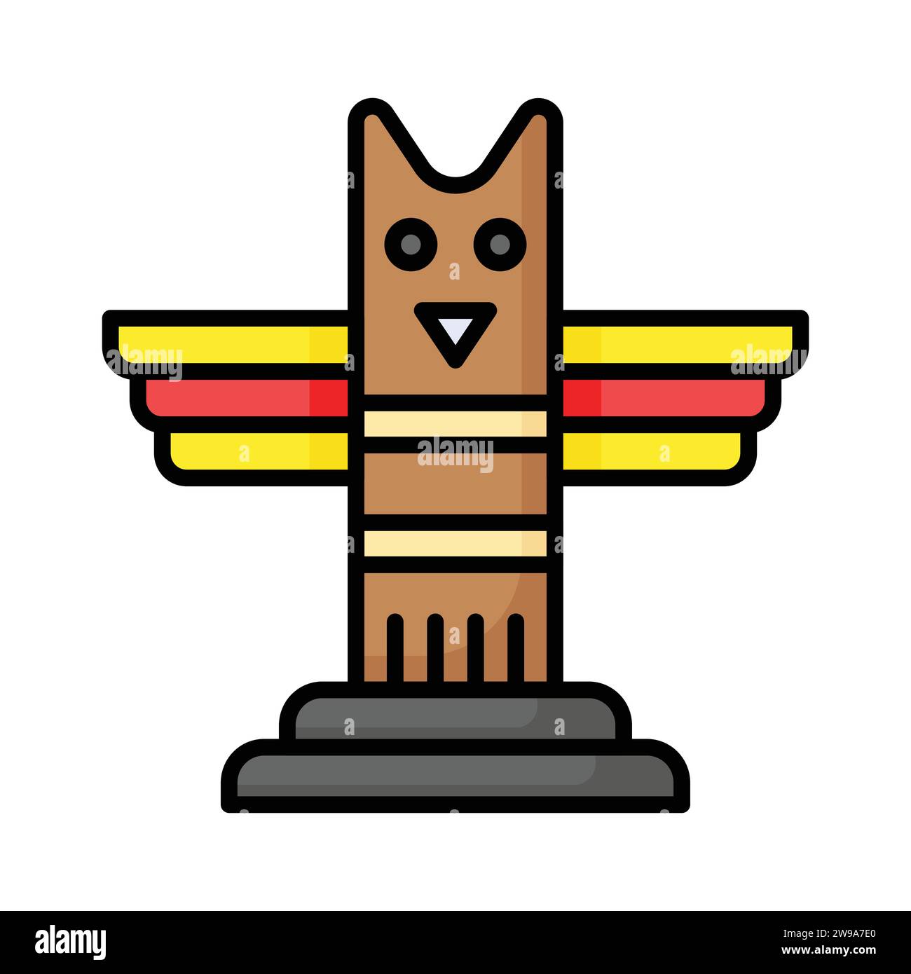 Grab this creatively designed icon of totem in trendy style, editable ...
