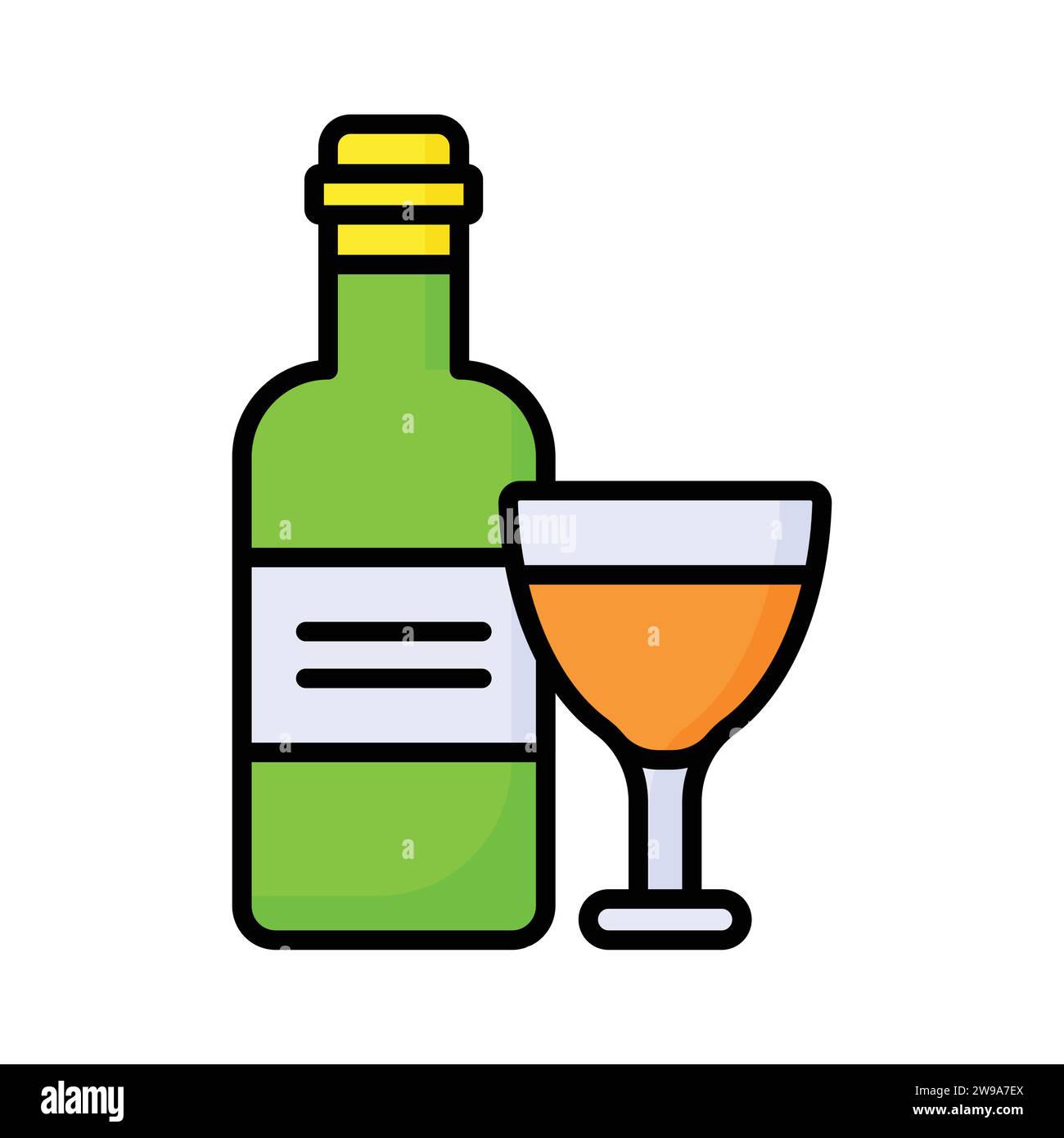 Vodka glass environment Stock Vector Images - Alamy