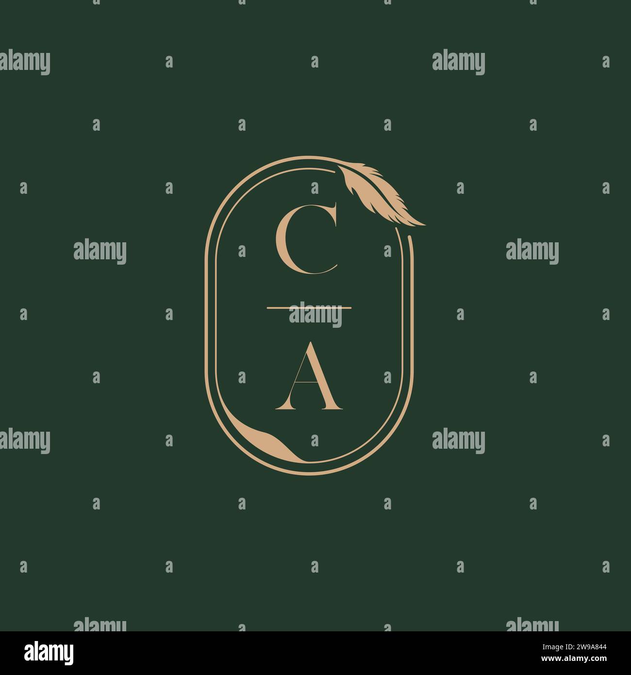 Ca logo design Stock Vector Images - Alamy