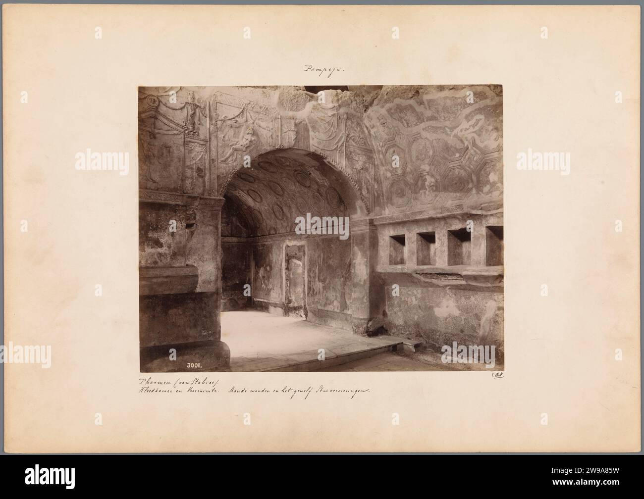 The Apodyterium in the Stabian Thermen in Pompeii, c. 1875 - c. 1900 ...