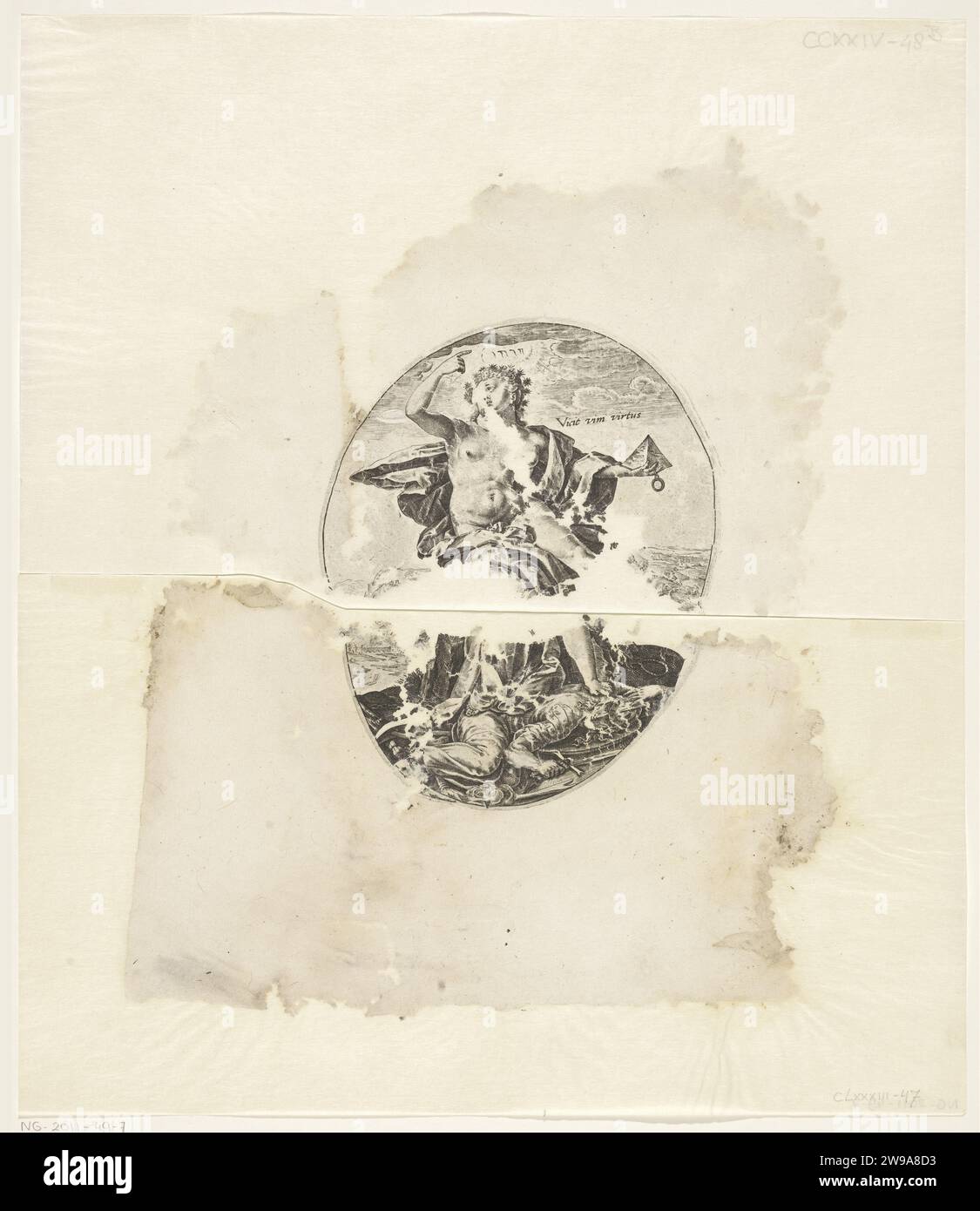 Virtue overcomes the war, Hendrick Goltzius (School of), 1580 - 1596 ...