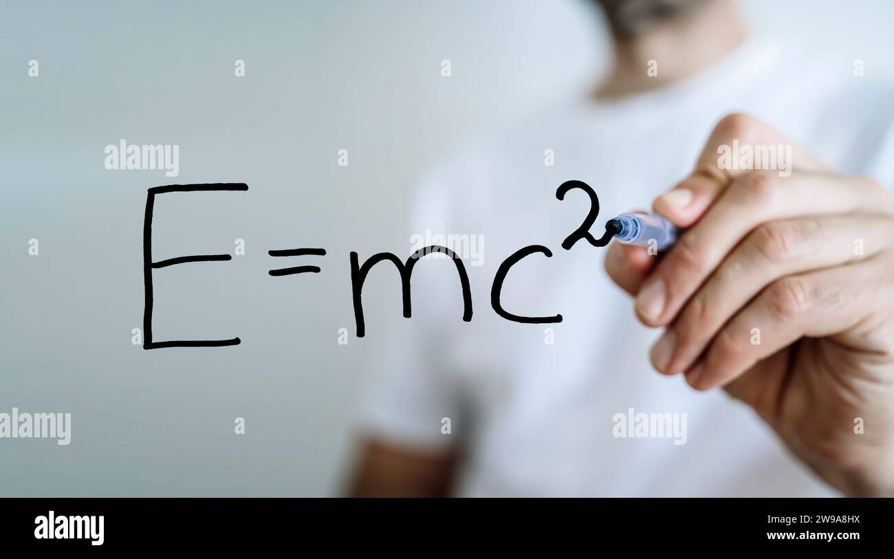 Science formula. Study of physics. Hand draws with pen. Knowledge ...