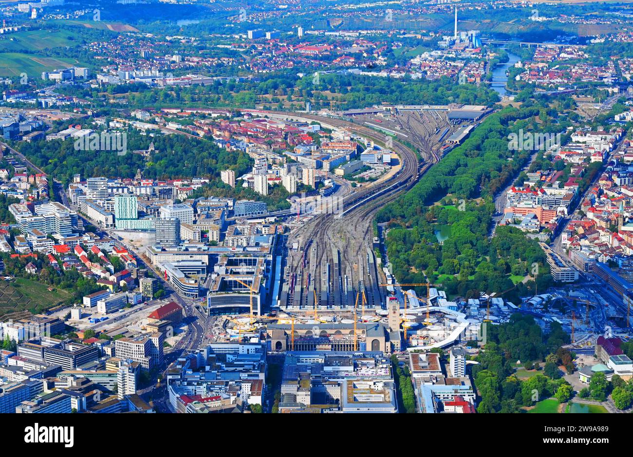 Luft Luftbild Stuttgart Hauptbahnhof Stuttgart 21 Baustelle Luft ...