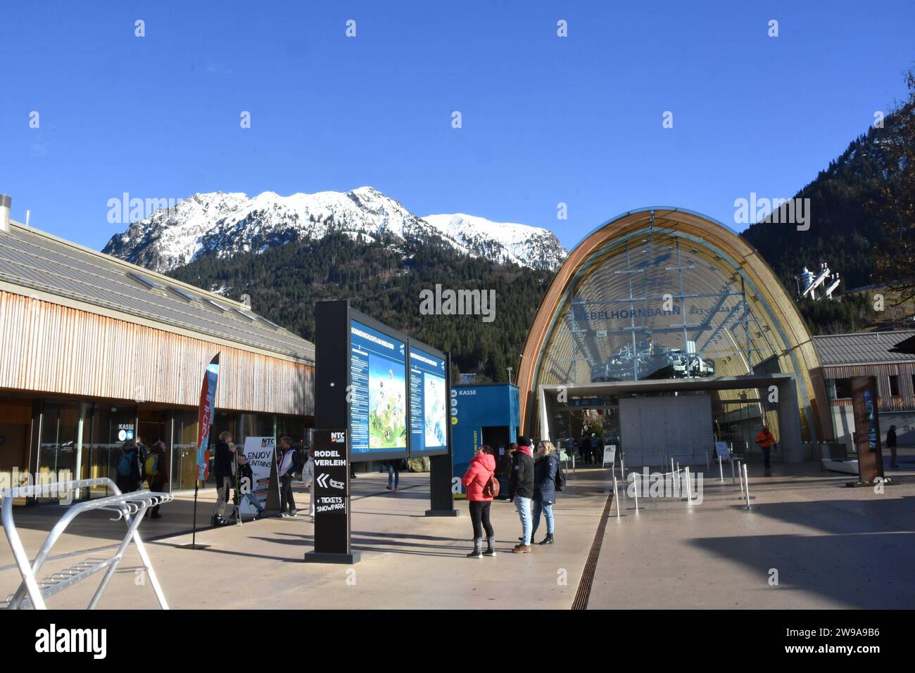 Talstation Nebelhorn Hochselbahn Oberstdorf 25.12.2023 Allgaeu ...