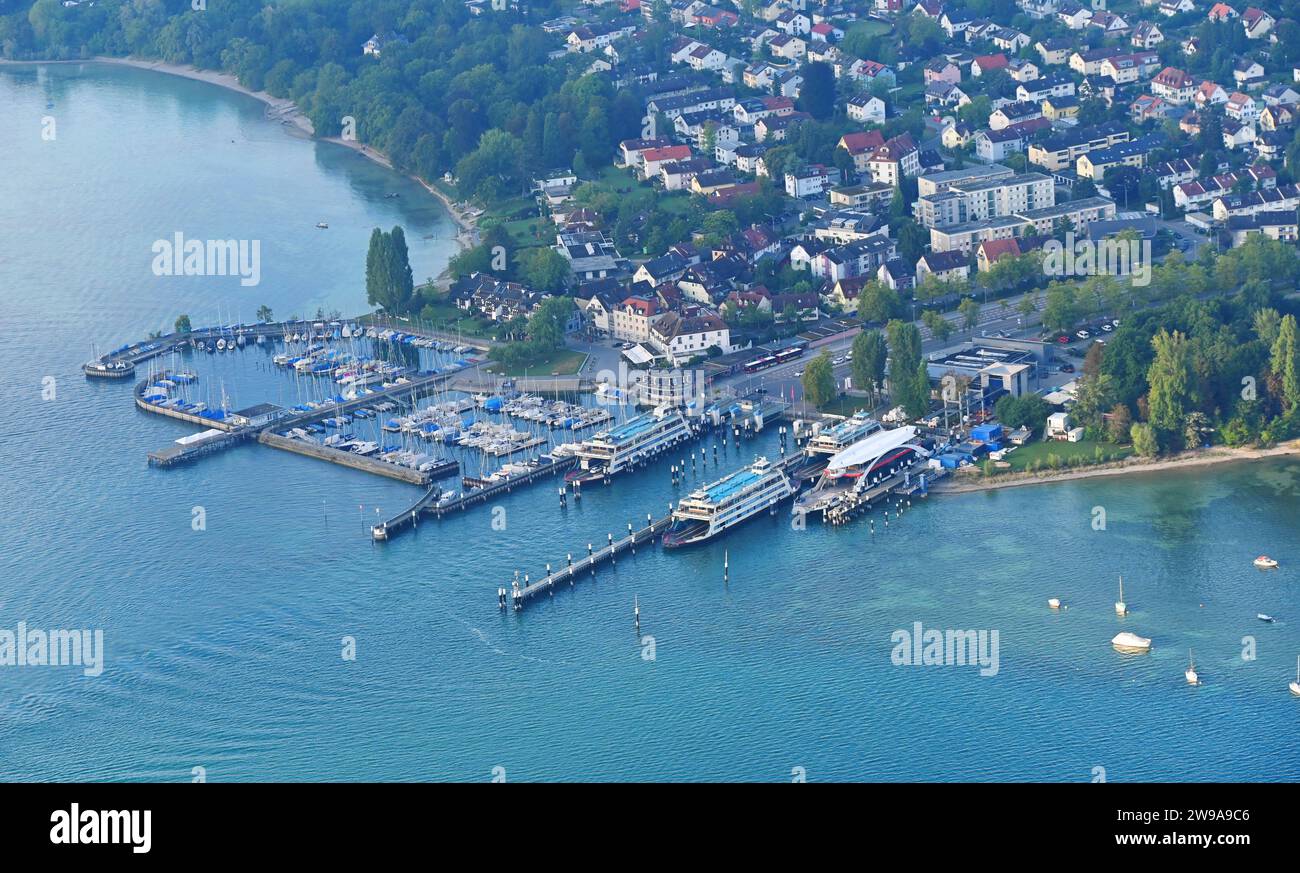 Luft Luftbild Bodensee Konstanz Fähre Luft Luftbild Bodensee Konstanz ...
