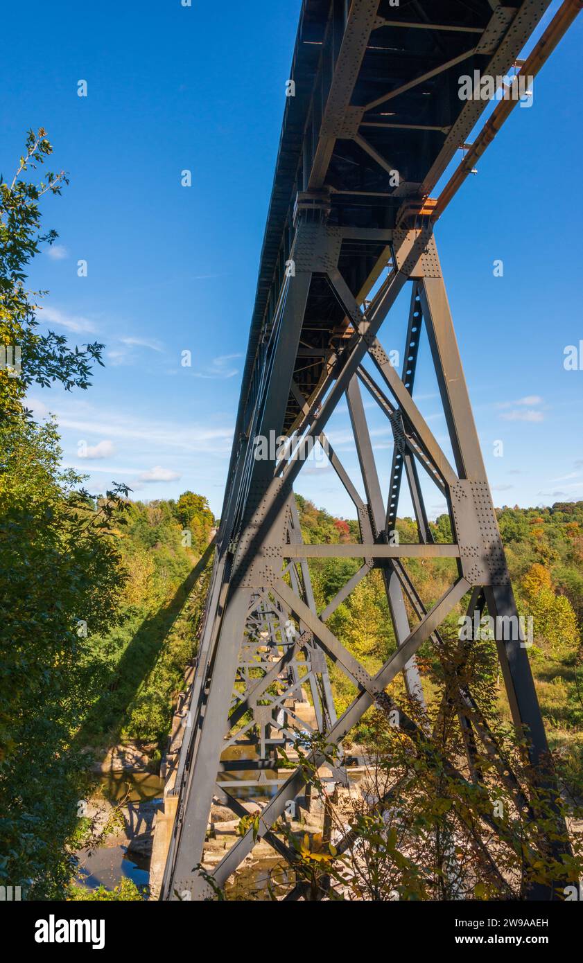 The Elk Creek Train Trestle in Girard PA, USA Stock Photo - Alamy