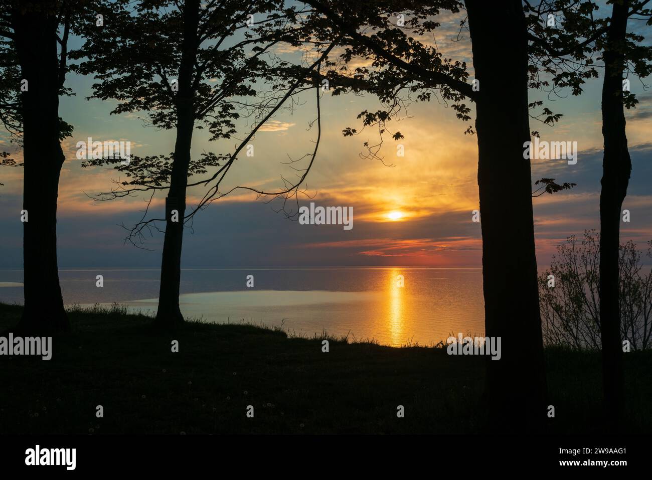 The Coastline of Lake Erie Community Park in Erie County Stock Photo ...