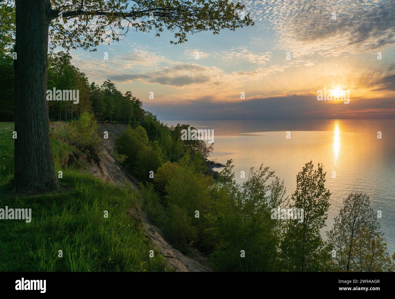 The Coastline of Lake Erie Community Park in Erie County Stock Photo ...