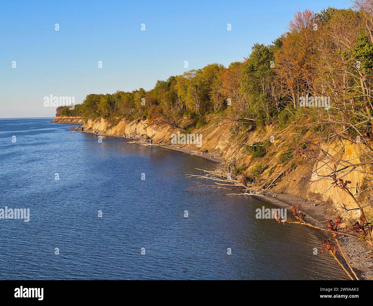 The Coastline of Lake Erie Community Park in Erie County Stock Photo ...