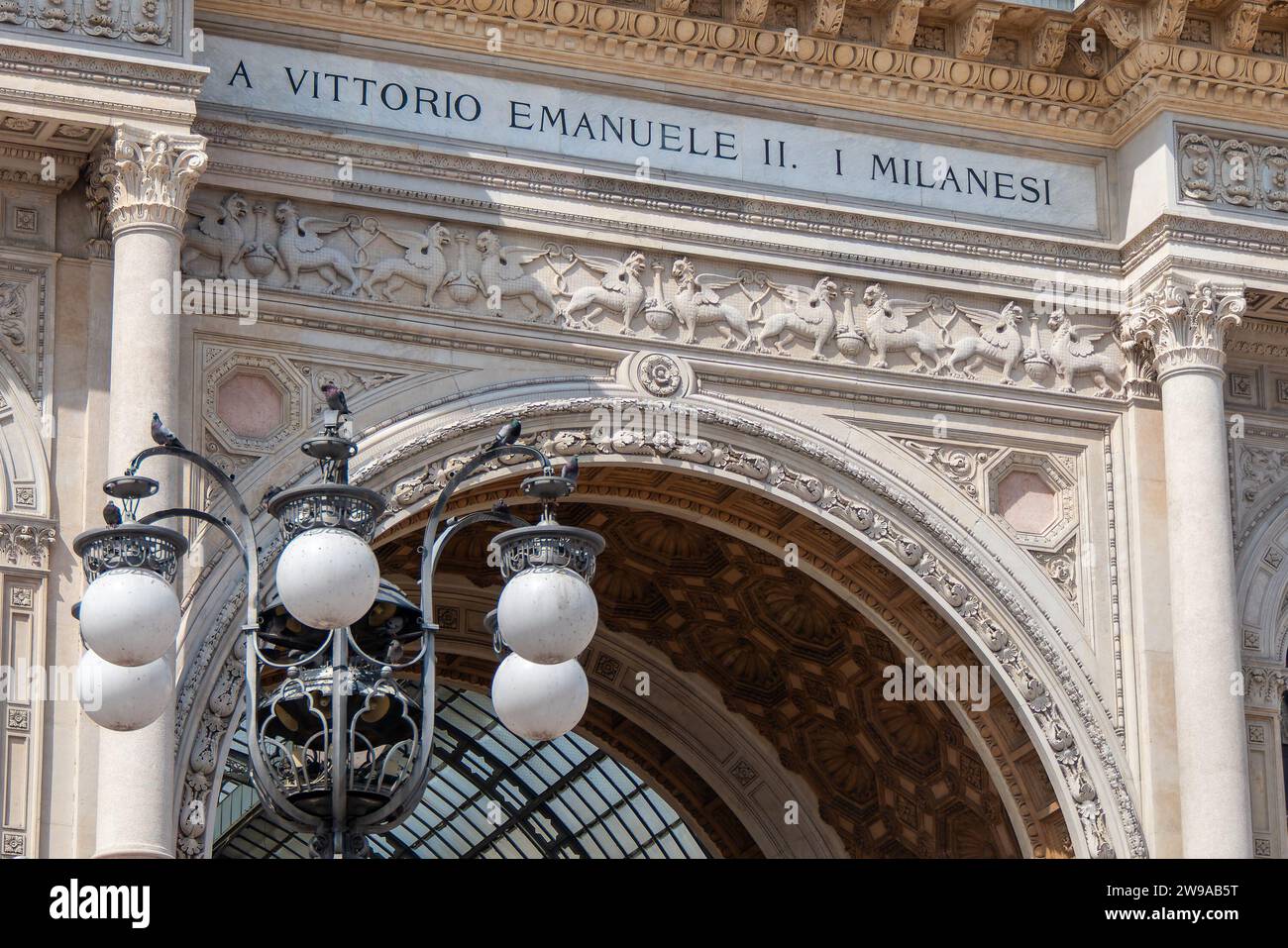 Milan, Italy, July 31, 2023. The Galleria Vittorio Emanuele II is a ...