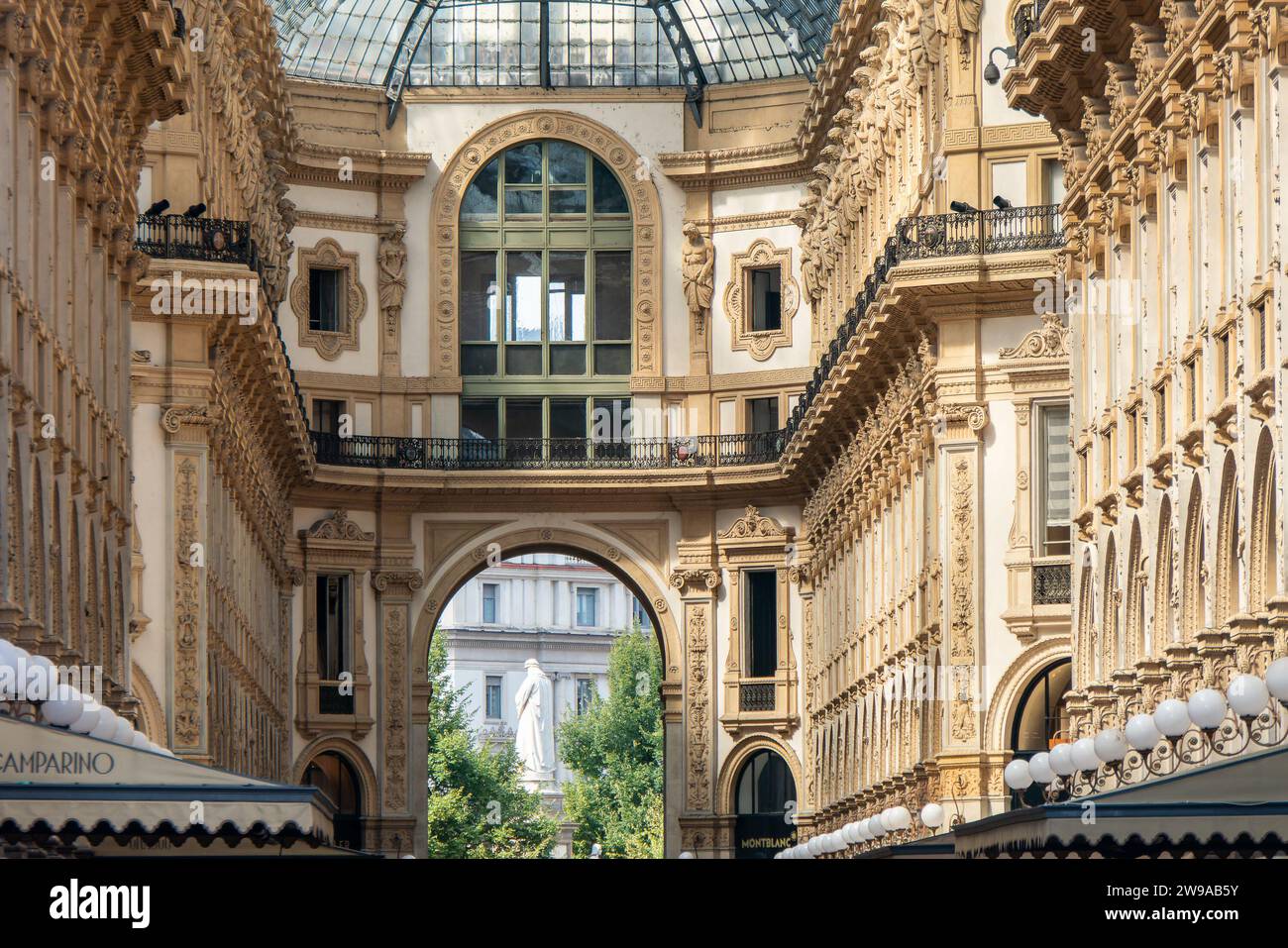 Milan, Italy, July 31, 2023. The Galleria Vittorio Emanuele II is a ...