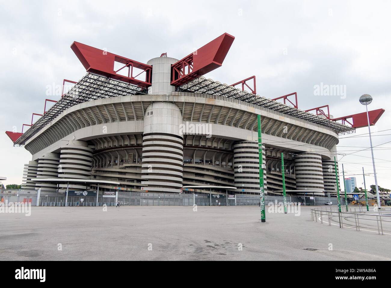 Milan, Italy, August 1, 2023. The Giuseppe Meazza stadium, also called ...