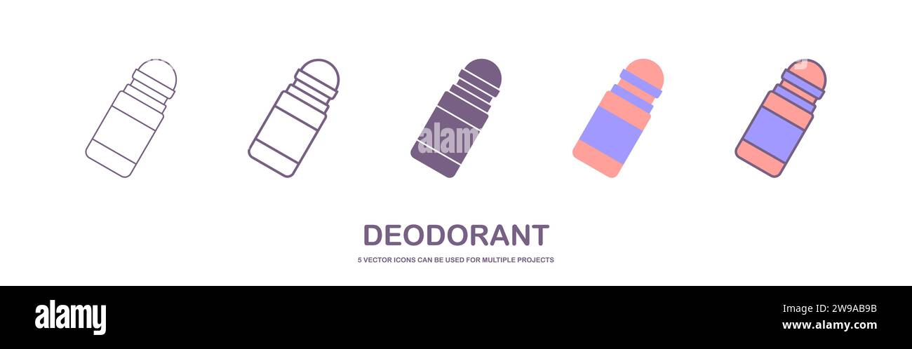 Deodorant icon. Linear vector illustration from make up collection ...