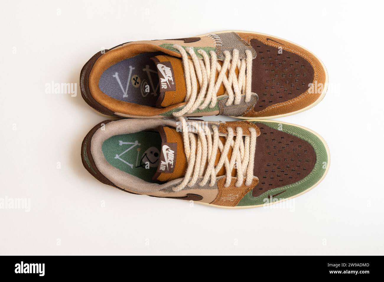 Izhevsk, Russia - December 14 2023: Stylish Nike Air Jordan Low Voodoo ...