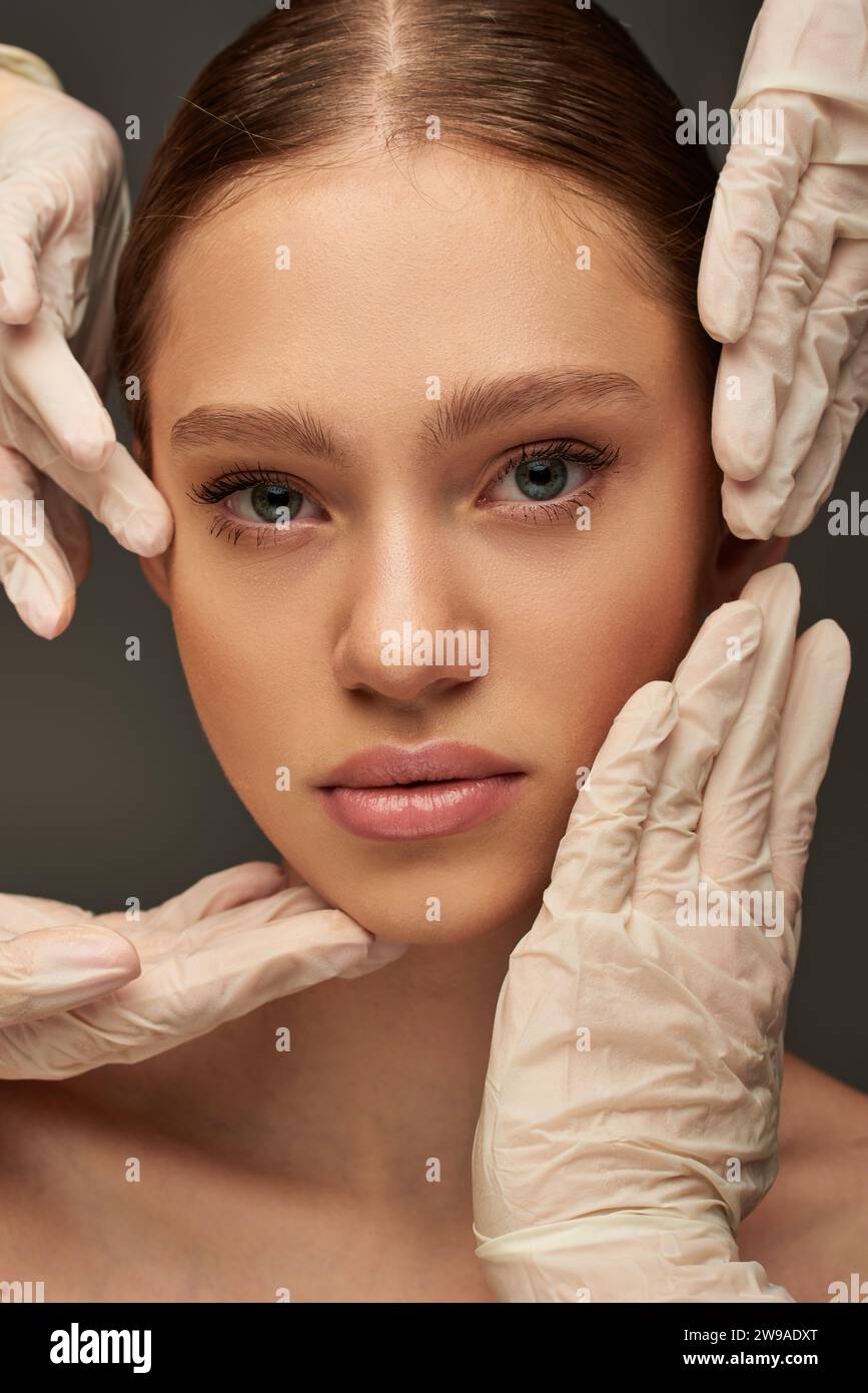Skin face analysis hi-res stock photography and images - Alamy