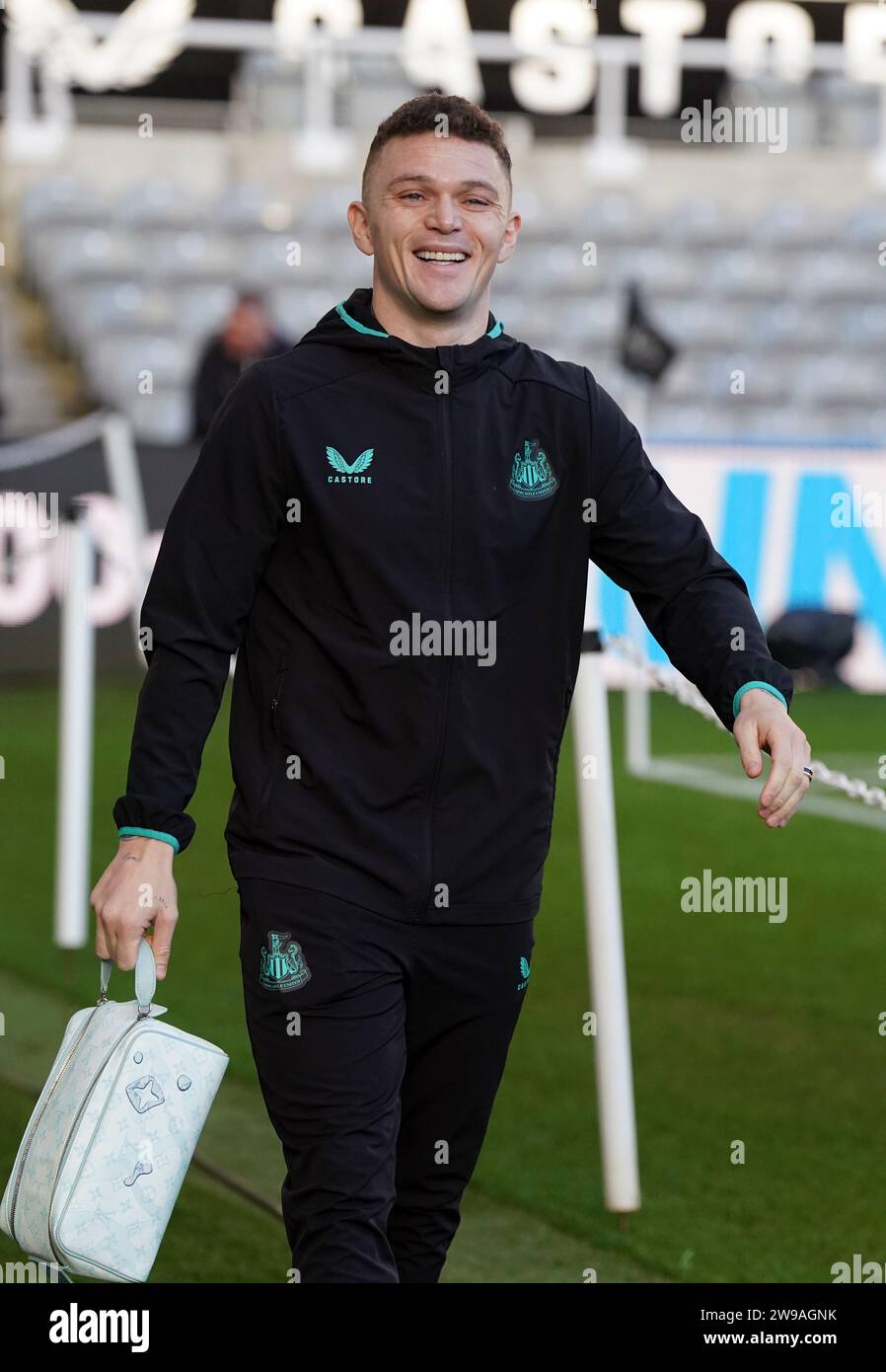 Newcastle United's Kieran Trippier arrives ahead of the Premier League ...