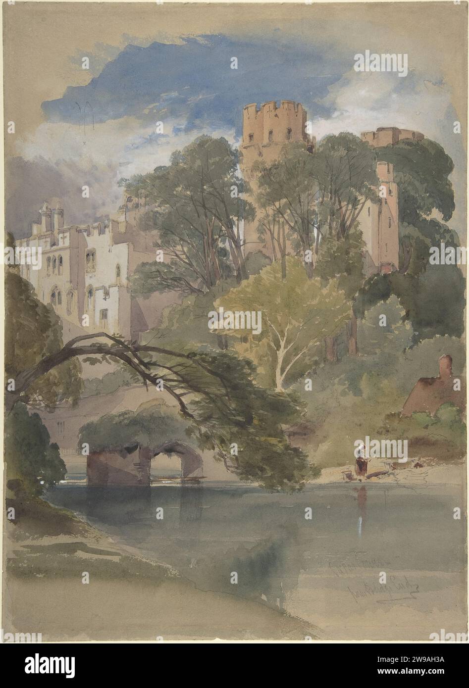 Caesar's Tower, Warwick Castle 1948 by William Callow Stock Photo - Alamy