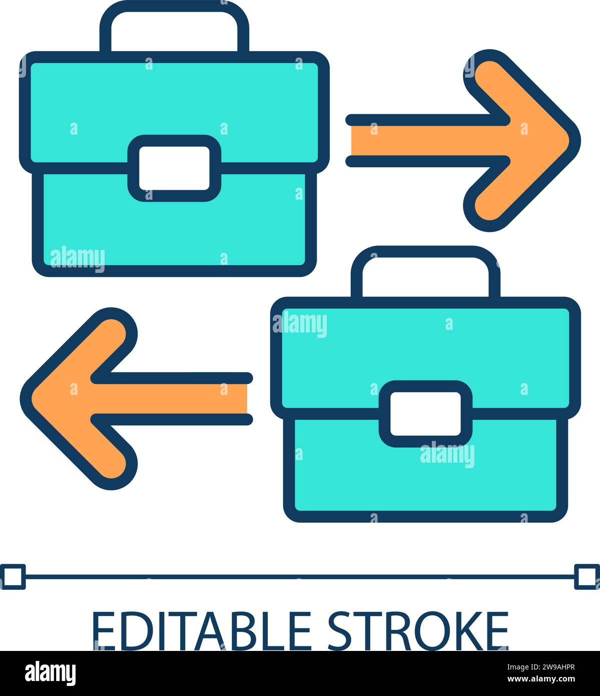 2D editable simple thin line shift shock icon Stock Vector Image & Art ...